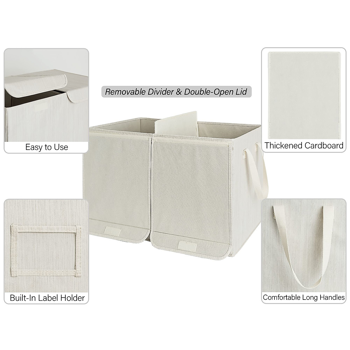 StorageWorks 3-Pack Metal Storage Baskets For Shelves With Frame