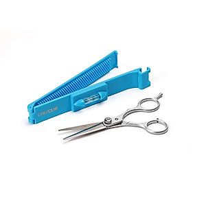 Original CreaClip Bangs & Scissors Hair Cutting Tool - As seen on Shark Tank - Fringe Bangs Trimming Hair Cutting Guide, Comb Hairstyle Tool, Layers Kids Hair Cut Hair Cutting Kit