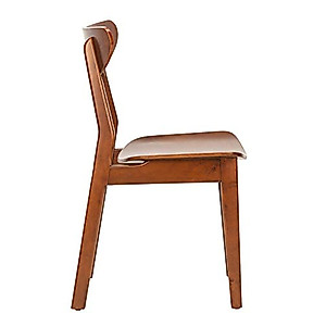 Safavieh Home Lucca Retro Walnut Dining Chair, Set of 2