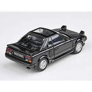 1985 MR2 MK1 Black Metallic with Sunroof 1/64 Diecast Model Car by Paragon Models PA-55421