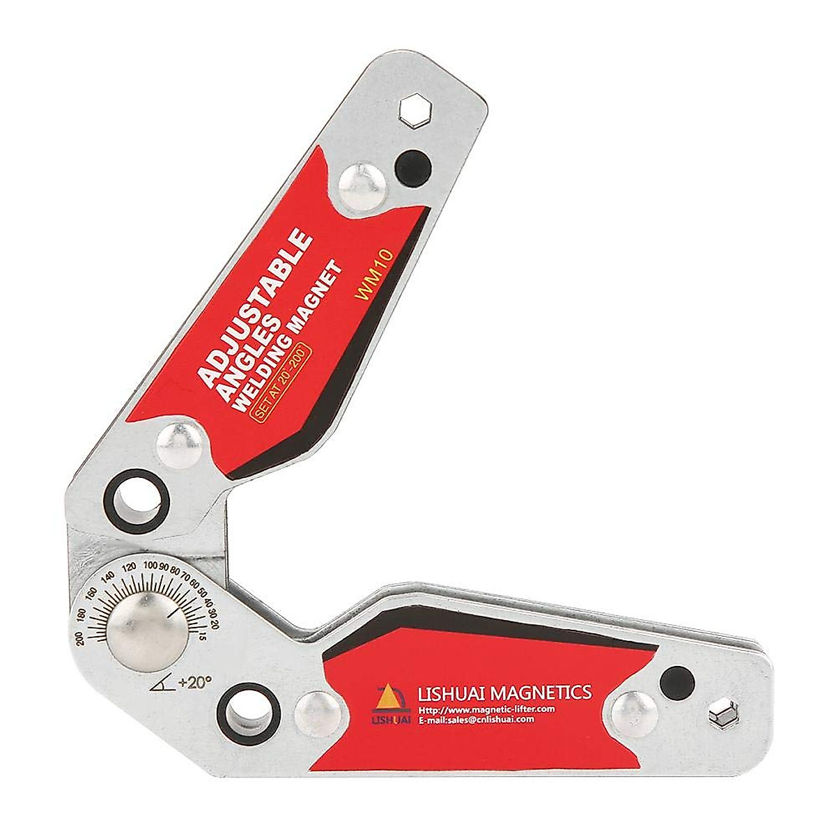 Welding Holder, 20°-200° 12cm / 4.7inch Mini Multi Adjustable Angles Welding Magnet Magnetic Holder Welder Tool Accessories Welding Tool Holder