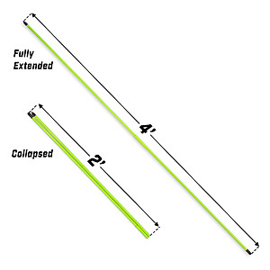 GoSports Golf Alignment Training Sticks 3 Pack - 48 Inch Golf Alignment Aid Practice Rods
