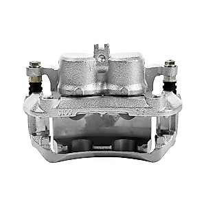 AutoShack Front Drilled and Slotted Brake Rotors Silver Calipers and Ceramic Pads Kit Set Driver and Passenger Side Replacement for Suzuki Equator Nissan Xterra Pathfinder 2005-2022 Frontier BCPKG0634