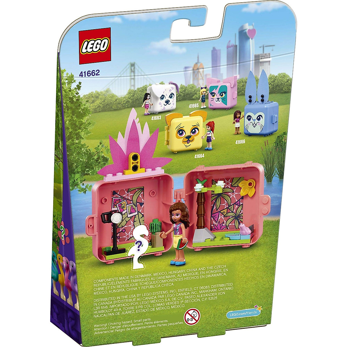 LEGO Friends Olivia's Flamingo Cube 41662 Building Kit; Includes Flamingo Toy and Mini-Doll Toy; Portable Playset Makes Great Creative Gift, New 2021 (41 Pieces)