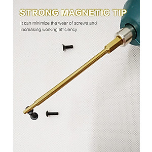 VICRAZZE RC Hex Bit Set 1.5, 2.0, 2.5 & 3.0mm Hex Head Allen Wrench Drill Bit S2 Steel 1/4" Hex Shank 100mm Long for Screwdrivers Bit Electric Screwgun Power Drill RC Repair Working Tools