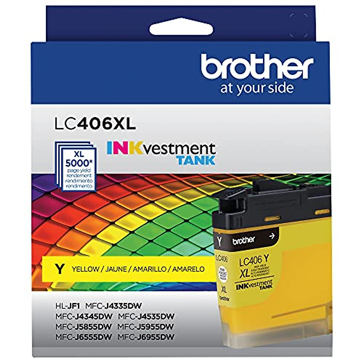 Brother LC406XLY High Yield Yellow Ink Cartridge