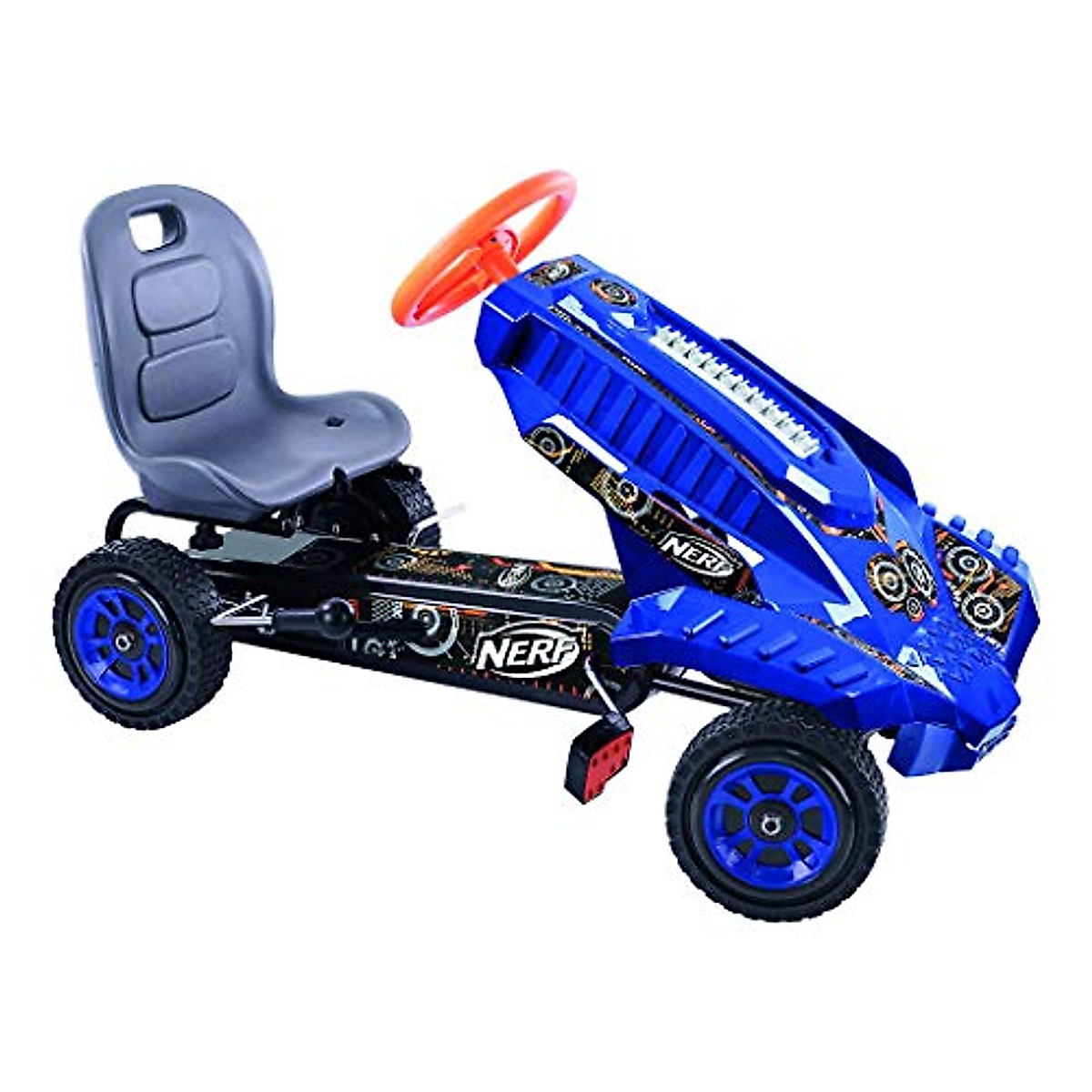 Hauck Nerf Striker Go Kart Ride On, Blue and Orange, 4 months to 96 months