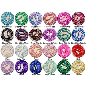 Pamir Tong 720PCS 8mm Crackle Glass Round Beads Bulk, Imitative Jade Beads, Lampwork Beads for Jewelry Making Earring, Necklaces, and DIY Crafts (8mm Crackle Mixed)