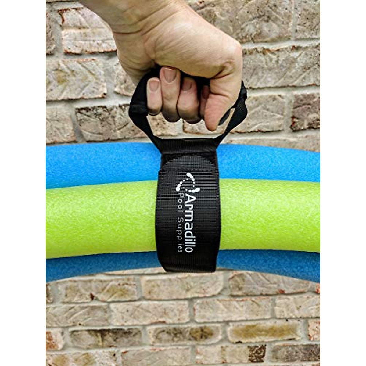 Heavy Duty Cinch Strap for Pool Vacuum Hose, Pool Noodles, Garden Hose and Other Large Outdoor Items. Stores and organizes Equipment, and Includes Handle for Hanging and Carrying (2, 30")