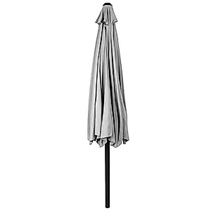 ABCCANOPY Patio Half Umbrellas 11FT (Light Gray)