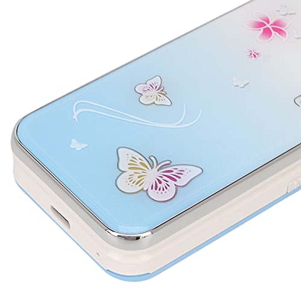 CCYLEZ N509 2G Flip Phone, 2.4 Inch Dual SIM Flip Cell Phone Loud Volume Speakers, Large Keys and Key LED Light with 6800mAh Battery for Older (Blue)