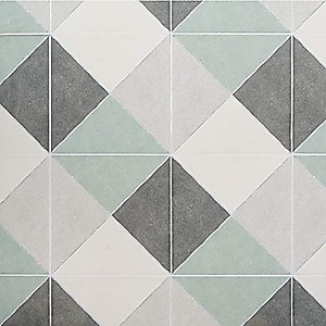 Anya Sage Diamond Square 9 in. x 9 in. Matte Porcelain Tile Sample