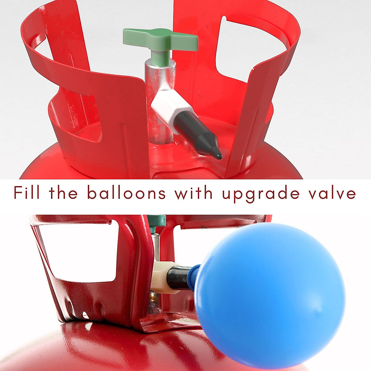 GreatWhip 7L Helium Tank for Balloons At Home Helium Balloon Pump Kit 30 Assorted Latex Balloons and Curling Ribbon Included