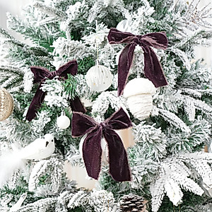 MAYREEL 2 Inch Plum Velvet Ribbon Hand Torn Dark Purple Silk Frayed Edge for Bridal Bouquets Invitations Wedding Vow Books Gift Baskets Hair Bows 3 Yards