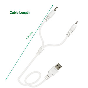 Power Cord Replacement for Infant Optics DXR8 Pro/DXR-8 Baby Monitor Camera, Charger Cable 6.6 FT