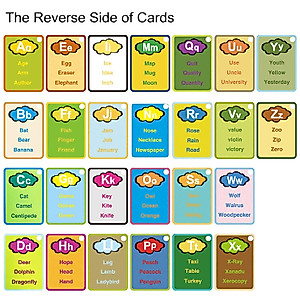 Little Bado Children Early Education Drawing Cards for Kids Water Painting Magic Doodle Card 26 Letters A-Z Alphabet with Magic Pen Best Learning Toy Gift for Toddlers Travel