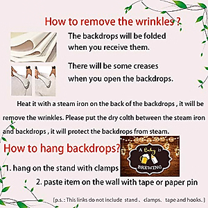 A Baby is Brewing Themed Photography Backdrop for Baby Shower Party Banner Decorations Vinyl Beer Bottle Rustic Wood Glitter Photo Background 5x3ft Photo Booth Studio Props Cake Table Supplies