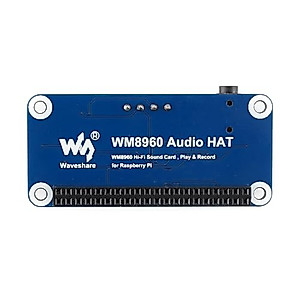 Waveshare WM8960 Hi-Fi Sound Card HAT Stereo CODEC Playing and Recording I2S Interface for Raspberry Pi Zero/Zero W/Zero WH/2B/3B/3B+