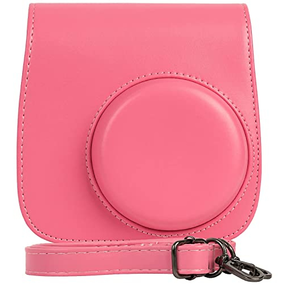 FujiFilm Instax Mini 9 Instant Camera + Fujifilm Instax Mini Film (60 Sheets) Bundle with Deals Number One Accessories Including Carrying Case, Selfie Lens, Photo Album (Flamingo Pink)