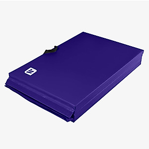 We Sell Mats 4 ft x 10 ft x 2 in Personal Fitness & Exercise Mat, Lightweight and Folds for Carrying, Purple