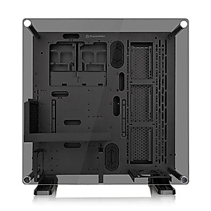 Thermaltake Core P3 ATX Tempered Glass Gaming Computer Case Chassis, Open Frame Panoramic Viewing, Glass Wall-Mount, Riser Cable Included, Black Edition, CA-1G4-00M1WN-06