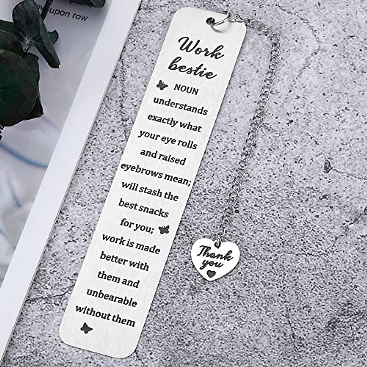 Employee Appreciation Gifts for Women Work Bestie Office Best Friend Bookmark Boss Lady Day Christmas Supervisor Leader Manager Colleague Leaving Retirement Thank You Farewell Going Away Men Her Him