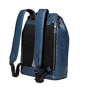 COACH Men's Sullivan Backpack (Signature Leather - Denim)