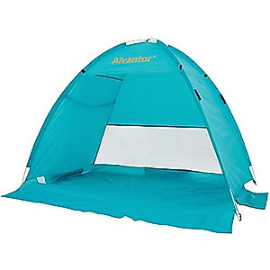 Alvantor Coolhut Beach Tent Beach Umbrella Outdoor Sun Shelter Cabana Automatic Pop Up UPF 50+ Sun shade Portable Camping Fishing Hiking Canopy Easy Setup Windproof (PATENT PENDING) 7014V 1-3 Person
