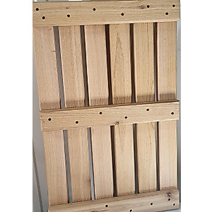 Sauna Fauna 100% Western red Cedar Wooden Bath or Shower mat Cedar Sauna Floor Panel, Also for Patio hot tub or spa, Great for RVing and Outdoor Showers 22.5" x 14"