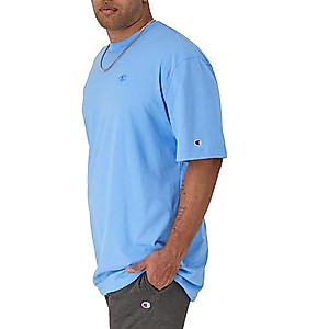 Champion Mens Classic T-shirt, Everyday Tee For Men, Comfortable Soft (Reg. Or Big & Tall), Swiss Blue, XX-Large US