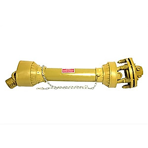 POWER PRODUCTS 3-Point Tiller Slip Clutch PTO Shaft for Rural King Country Way Sigma Rotary Tiller for ASC Rotary Tiller 77709 77710 77711 1-3/8×6 QR 1-3/8 RND 6 Spline Both Ends 32″-40″ Inch Long