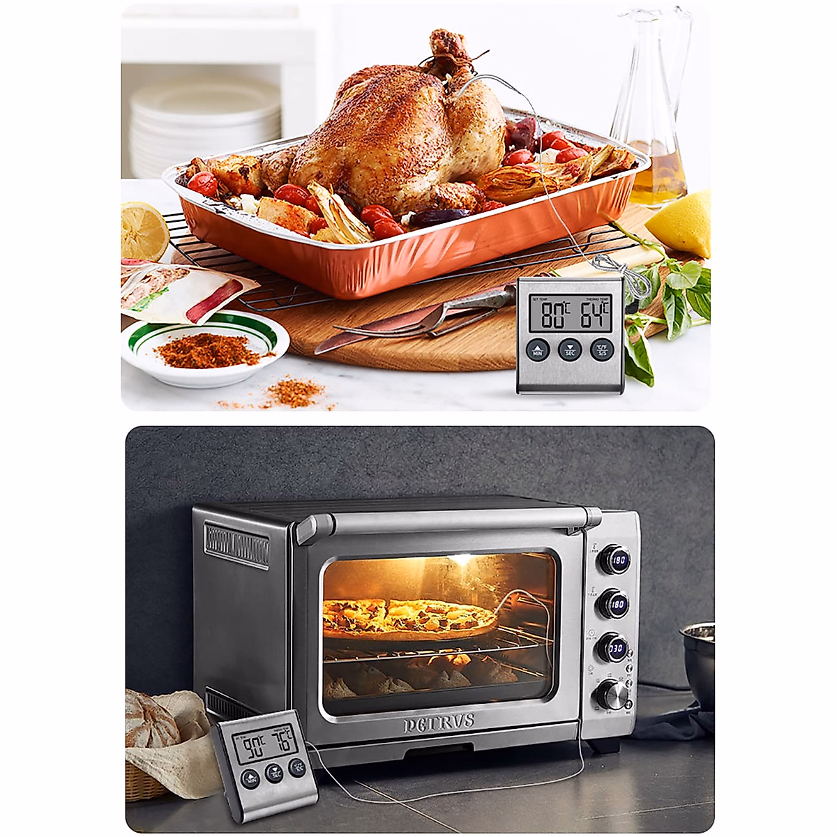 Meat Thermometer Digital for Cooking Precise Oven Temperatures - Accurate Food Thermometer Design