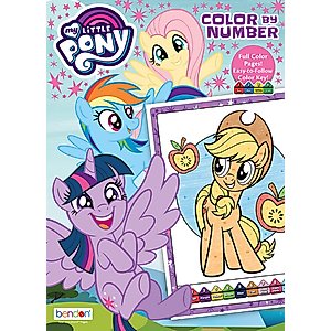 Color by Number Book Hasbro My Little Pony