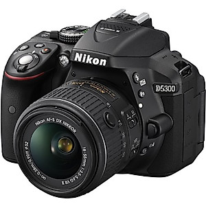 Nikon D5300 Digital SLR with 18-55mm VR II Compact Lens Kit - Black (24.2 MP) 3.2 inch LCD
