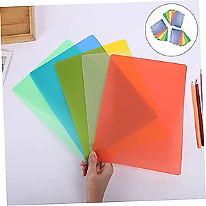 20pcs A4 Writing Pad Desktop Protector Office Notepad Desk Notepad Plastic Paper Pad Anti- Static Writing Mat Writing Pad Plastic Board Office Writing Pad Exam Board
