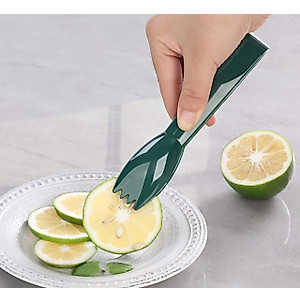 New Star Foodservice 35599 Utility Tong, High Heat Plastic, Straight Edge, 6 Inch, Set of 12, Green