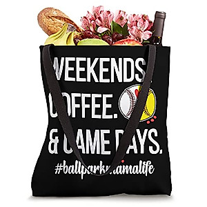 Baseball Softball Mama Game Day Proud Ball Mom Baller Mother Tote Bag