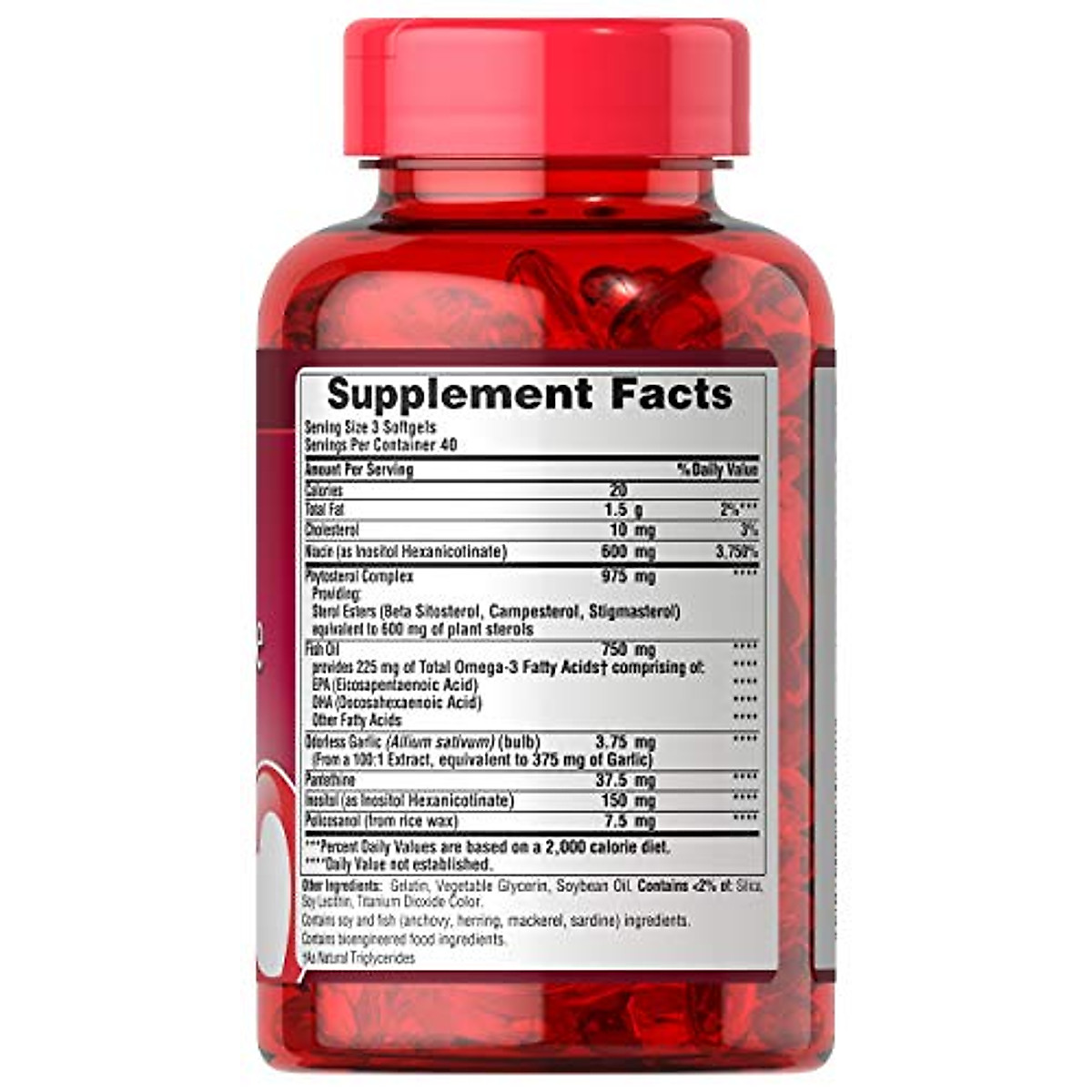 Puritans Pride Heart Essentials Cholest Wise with Plant Sterols-120 Softgels