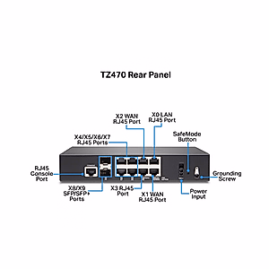Sonicwall TZ470 Secure Upgrade Plus - 2YR Advanced Edition (02-SSC-6798) | TZ470 Network Security Appliance with 2 Year Advanced Protection Service Suite | Next-Generation Firewall