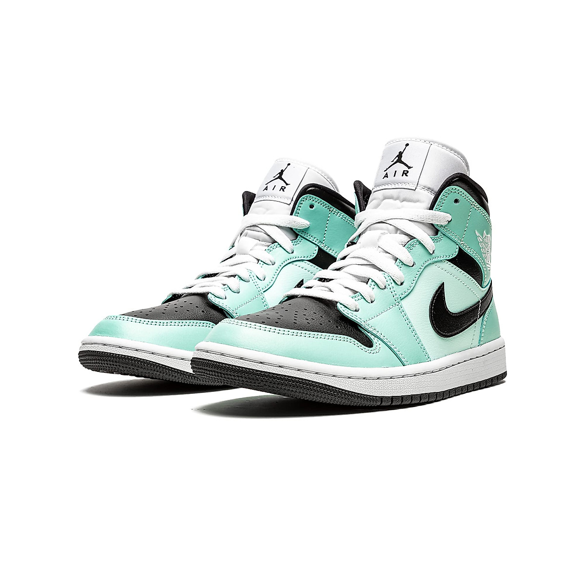 Jordan Womens WMNS Air 1 MID BQ6472 300 Aqua Black - Size 10W