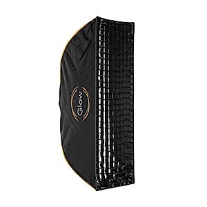 Flashpoint XPLOR 600PRO HSS Battery-Powered Monolight with Built-in R2 2.4GHz Radio Remote System (Bowens Mount) + Glow EZ Lock 16x48 Quick Strip Rectangle Softbox with Bowens Mount