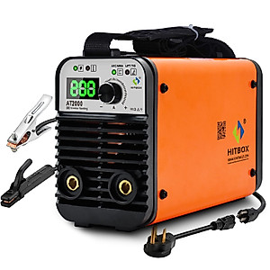 HITBOX AT2000 Stick Welder 140A Welding Machine Stick Welders 110V/220V Welder Machine 2 IN 1 Arc/Lift Tig Welding Machine Welder With Hot Start Arc Force And Anti-Stick Mini Welder with LCD Screen