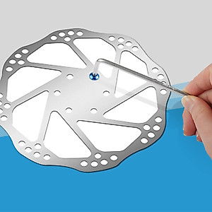 LEONTOOL 12 Pcs Bicycle Disc Brake Bolts M5x10mm MTB Rotor Bolts Blue Bicycle Rotor Screws Disc Rotor Bolts with 1 Pcs T25 Torx Wrench L for Road Bike Mountain Bike