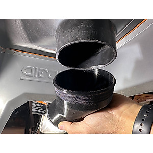 Angled Reducer 4” to 2-1/2”, Connect Shop Vac to Dust Collection Port (4in to 2.5in), Adapter Converter, 45-Degree Elbow, Attach Woodworking Dust Chute to Vacuum Hose, R4520 R4512 (4" to 2-1/2")