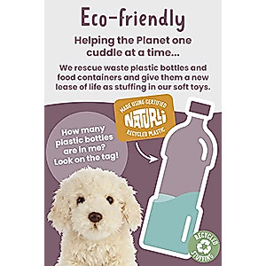 Living Nature Labradoodle Stuffed Animal | Fluffy Dog Animal | Soft Toy for Kids | 10 Inches