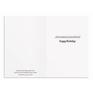DaySpring - Birthday Balloons - 4 Balloon Designs Assortment with Scripture - 12 Happy Birthday Boxed Cards & Envelopes (U0057)