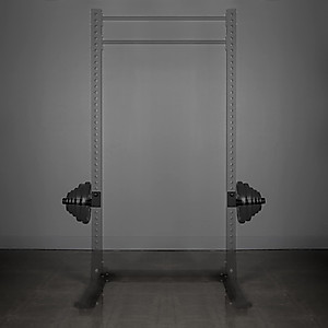 AmStaff Olympic Weight Plate Holder for Power & Squat Racks – Available 2x2 – 2.5x2.5 – 3x3 Inch Tube Sizes – Weight Plates Horn Storage Attachment for Power Squat Rack – (Pair) (3"x3" Tube Racks)