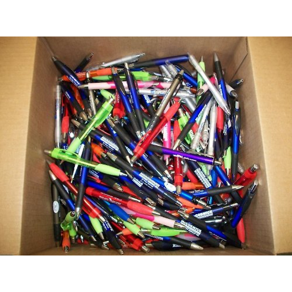 500 Wholesale Lot Misprint Ink Pens, Ball Point, Plastic, Retractable