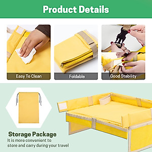 SWISSELITE Foldable Travel Tray Cover, Kids Travel Tray, Airplane Play Table Travel Placemat Tray- Used on Train Airplane Tray for Toddlers Children Unisex