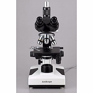 AmScope - 40X-2000X Trinocular Compound Darkfield Microscope with Oil Condenser - T490B-DKO